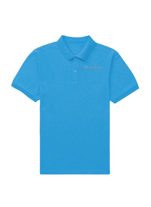 Webex Embossed Polo Shirt Blue (Women's)