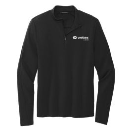 Webex Stretch 1/4-Zip Pullover - Black (Unisex)
